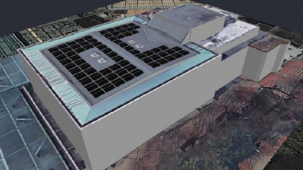 Dozens of solar panels to be put on Coventry library roof - BBC News