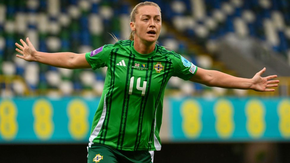 Northern Ireland 2-0 Bosnia-Herzegovina: Joely Andrews and Lauren Wade ...