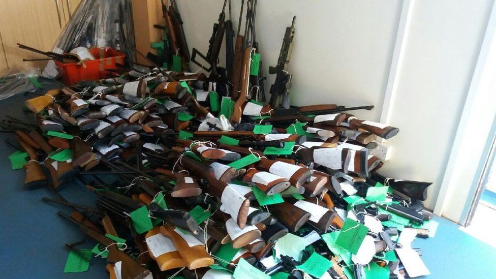 Thousands of air weapons surrendered during amnesty - BBC News