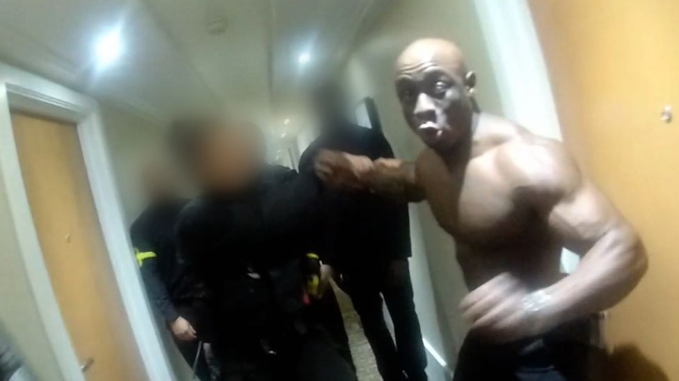 Man jailed for attack on five police officers at Nottingham hotel - BBC ...