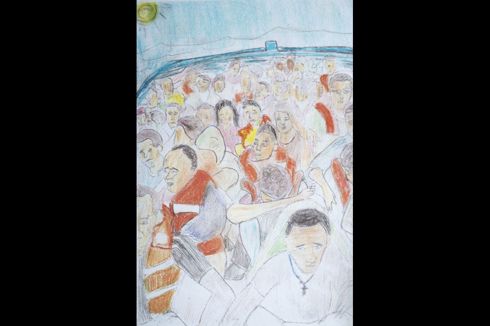 World refugee day: Teen refugees' art put on display - BBC News