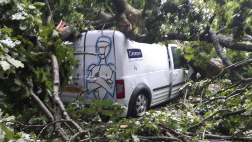 Flooding disruption in Upper River Hamble area after torrential rain ...
