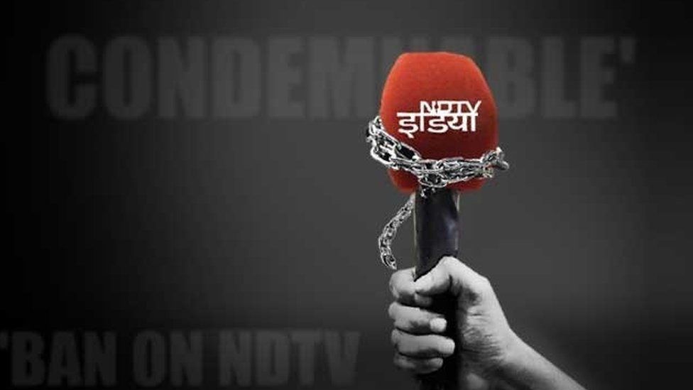 India NDTV 24-hour broadcast ban is suspended by government - BBC News