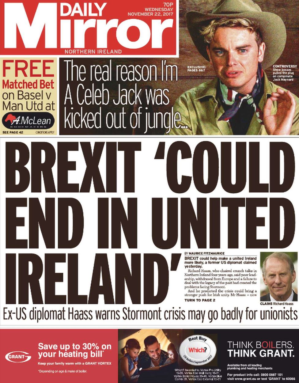 NI newspaper review: Headlines, red lines and holiday nightmare - BBC News