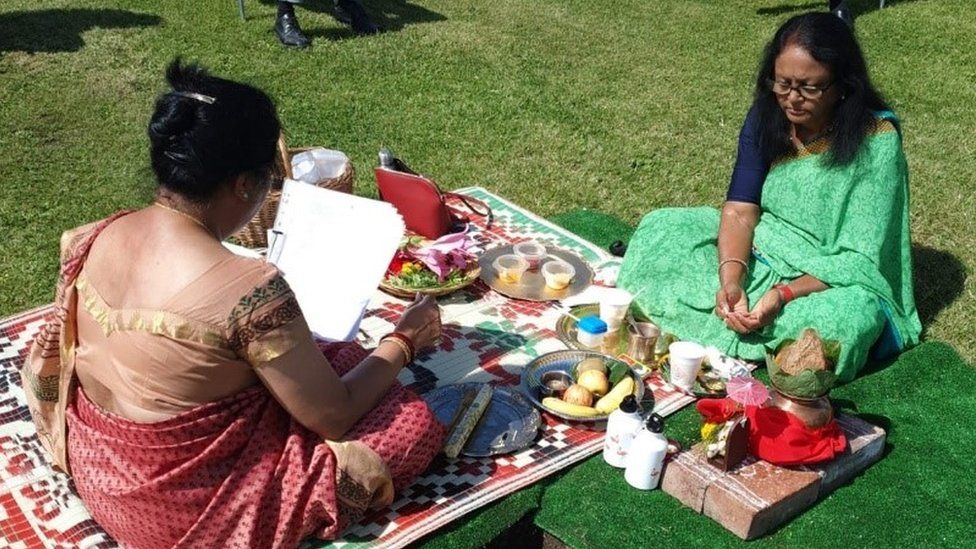 Sikh and Hindu ashes scattering site opens in Cardiff - BBC News