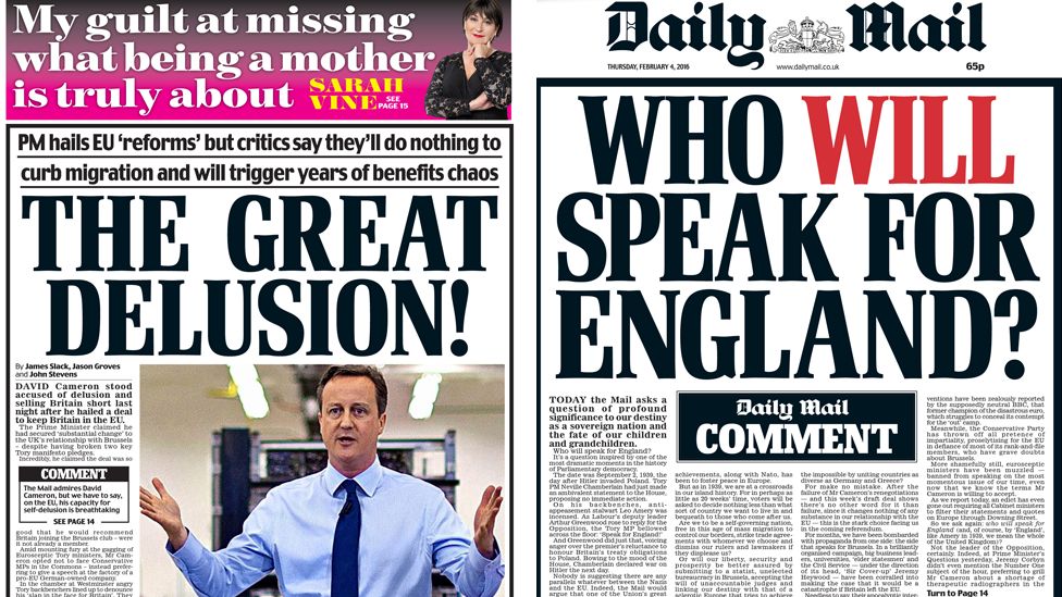 David Cameron 'tried to get Mail editor sacked' over Brexit stance ...