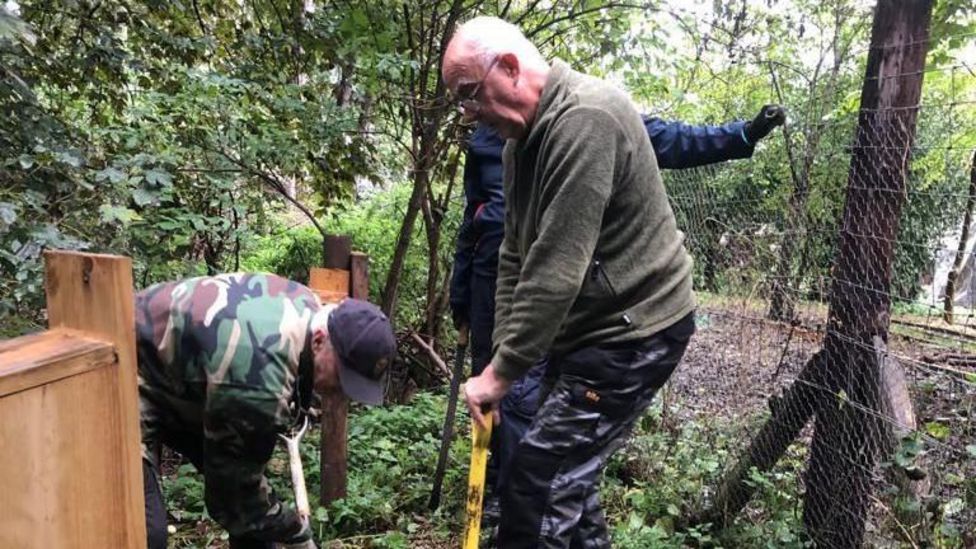 Men's group at Irchester Country Park boosts mental health - BBC News