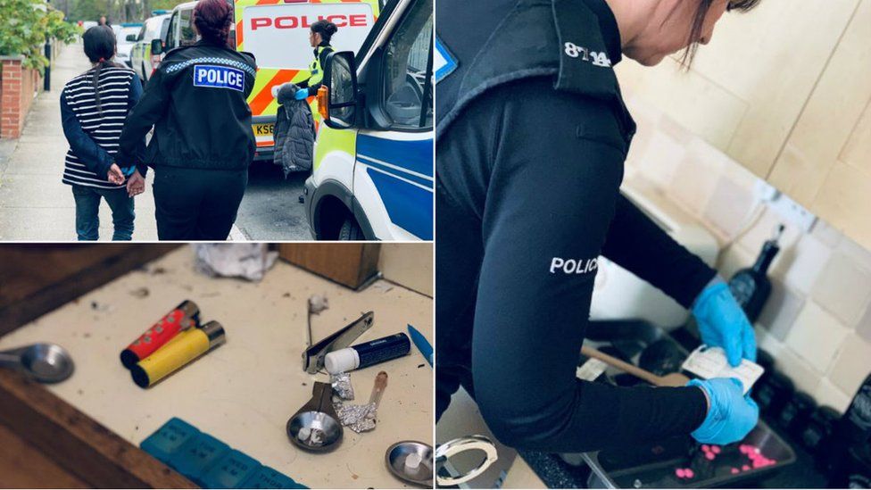 County lines drugs raids result in 24 arrests - BBC News