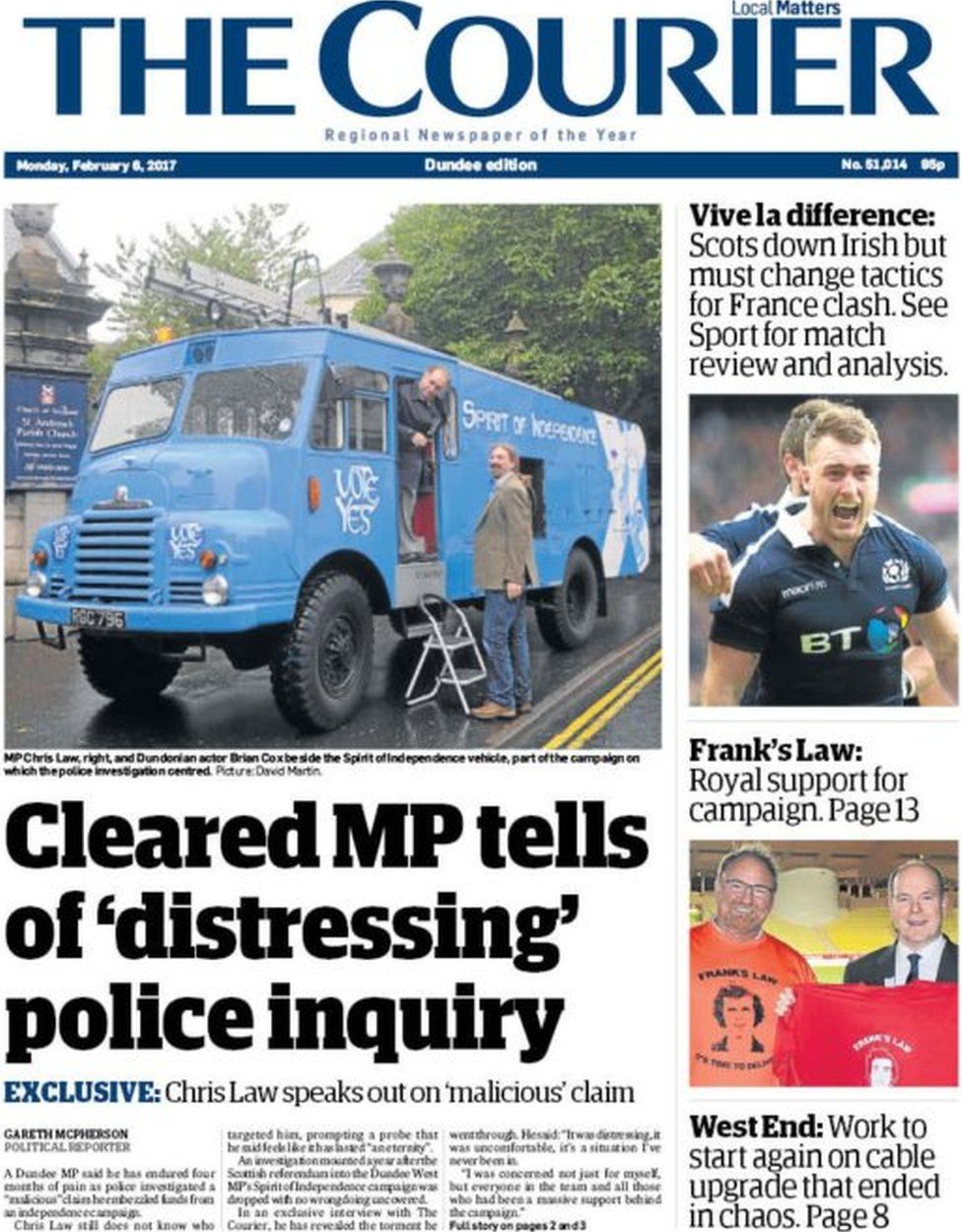 Scotland's papers: Migrant deal and drinking parents warned - BBC News