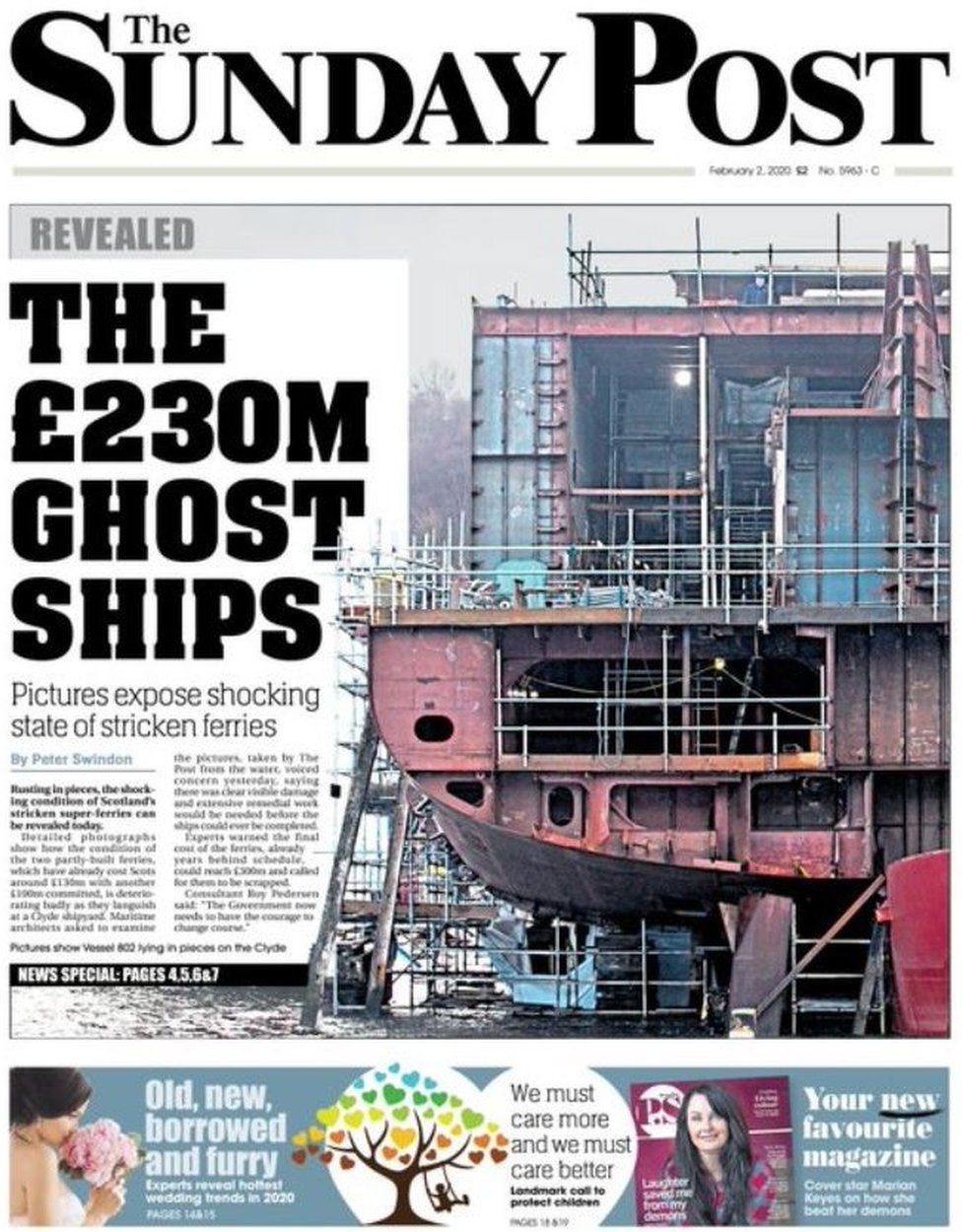 Scotland's papers: £230m 'ghost ships' and Brexit latest - BBC News