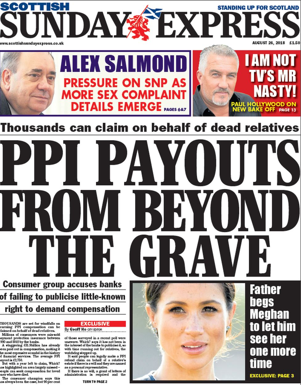 The papers: 'In the eye of the storm' - BBC News