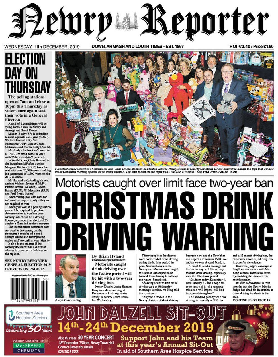 Weekly papers: Politician's cancer shock and a bridge too far - BBC News