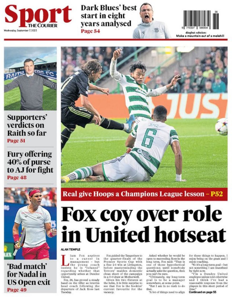 Scottish Gossip: Celtic, Real Madrid, Leipzig, Rangers, Ajax, Aberdeen, Hibs, Dundee Utd - BBC Sport