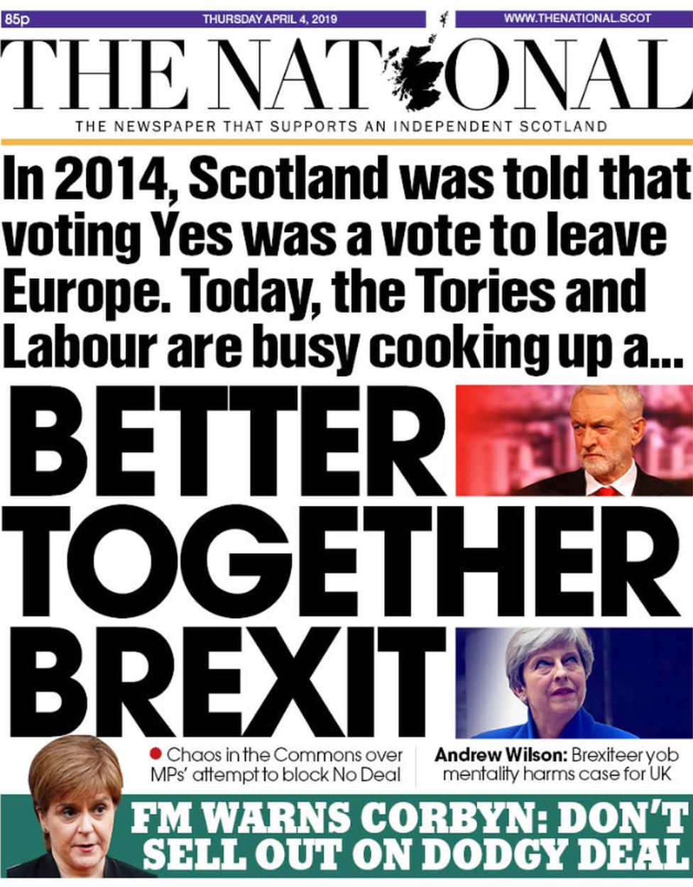 Scotland's papers: May's Brexit 'trap' and missing girl search - BBC News