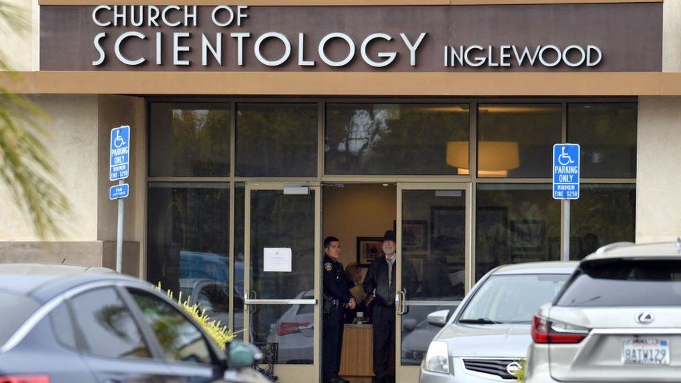 Scientology church shooting: Man with sword shot dead in LA - BBC News