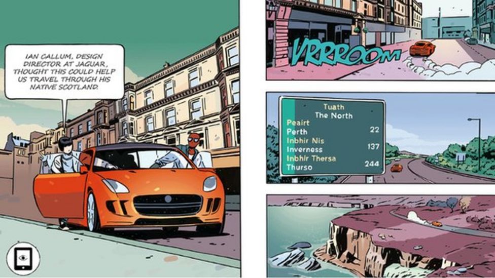 Comic strip at V&A Dundee celebrates Scottish design - BBC News