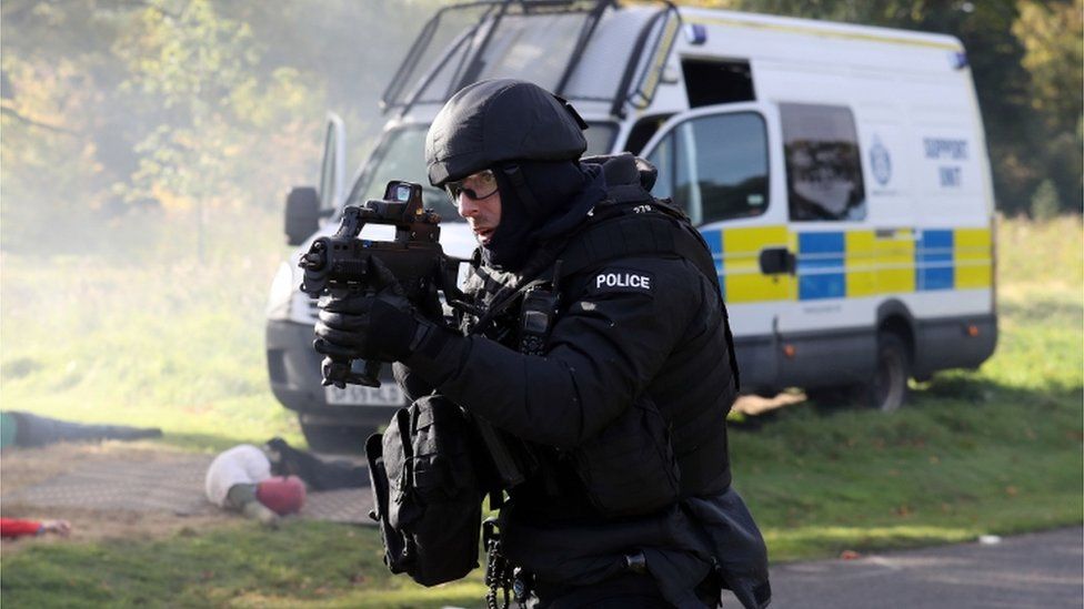 Police Scotland and Northumbria Police test terrorism response - BBC News