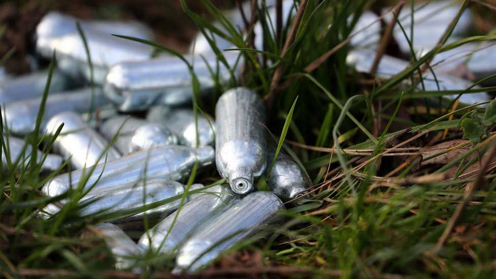 Southend mum hails 'laughing gas' ban after son's death - BBC News