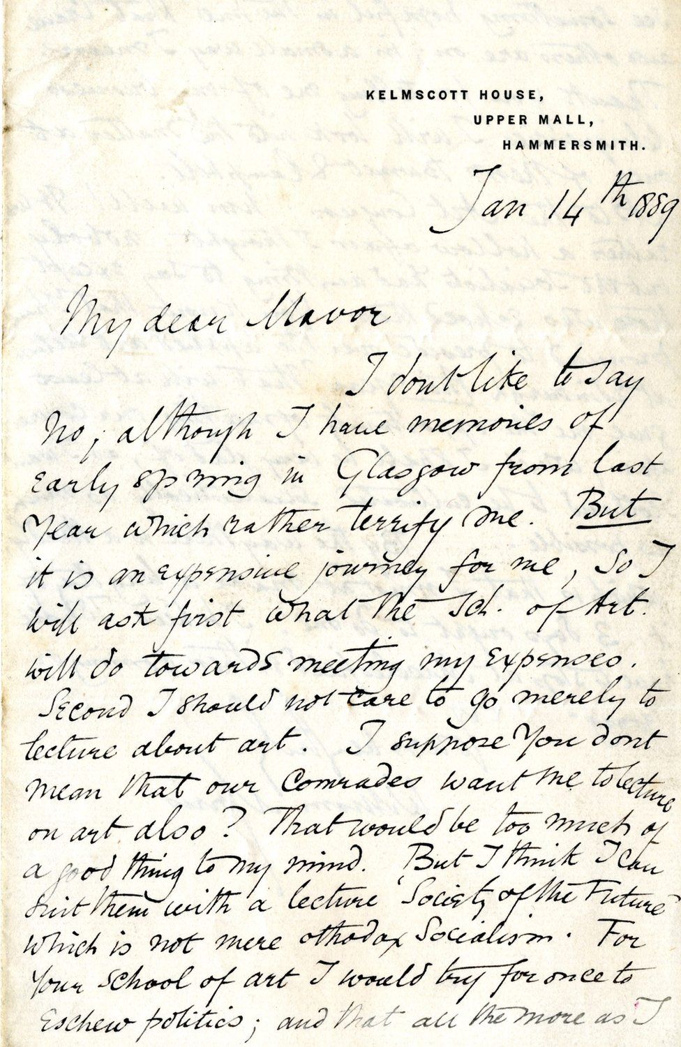Letters from Rodin, Wells and Morris uncovered at Glasgow School of Art ...