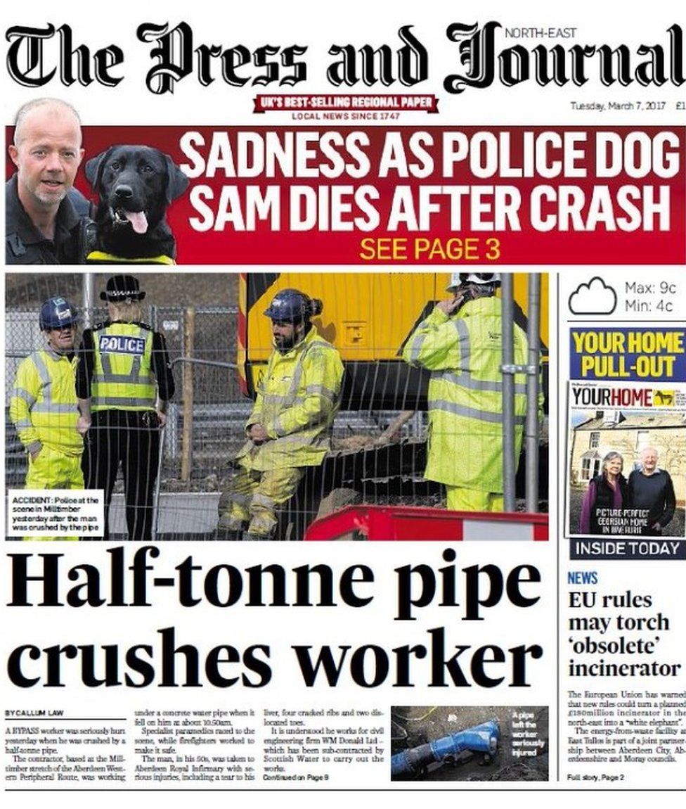 Front pages: Budget cuts impact and unisex school loos - BBC News