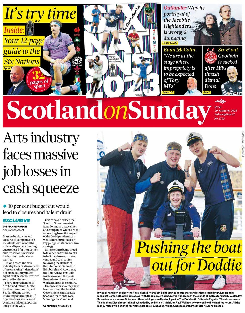 Scotland's papers: Trans prisoner row and arts industry job losses ...