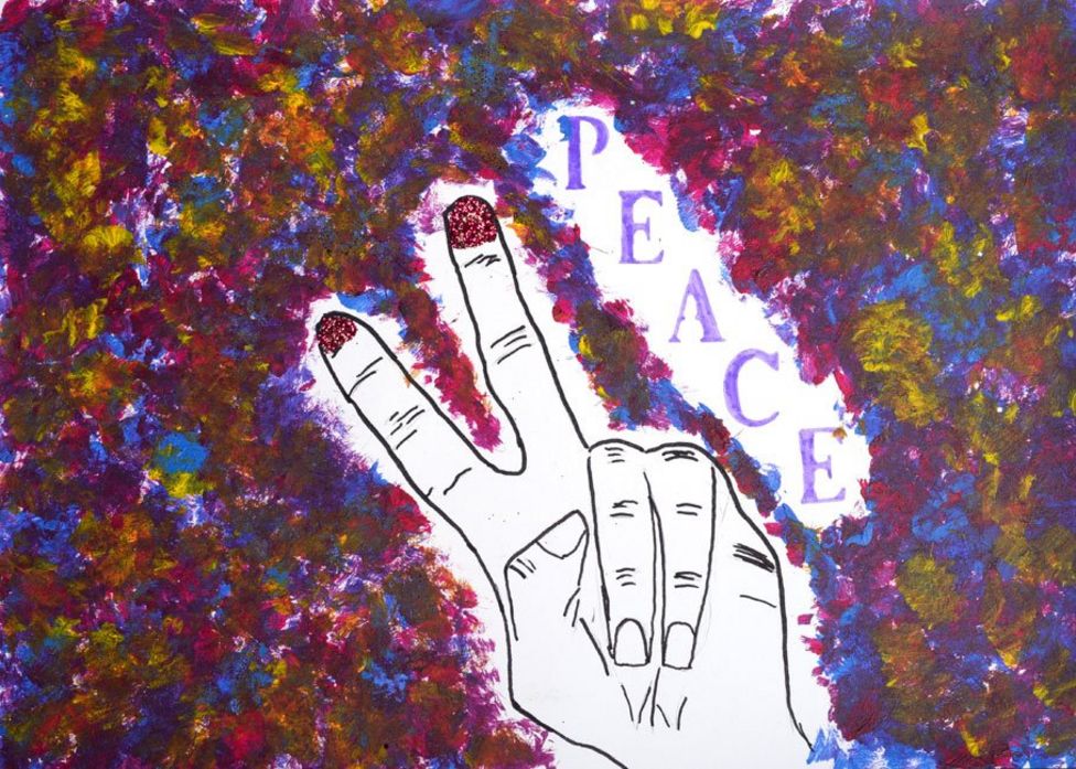 World refugee day: Teen refugees' art put on display - BBC News