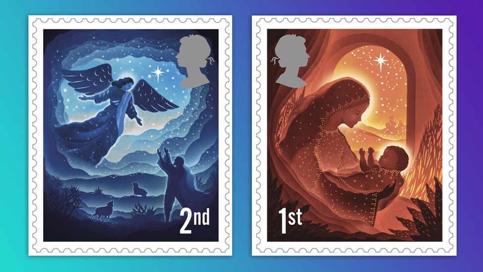 Christmas stamps: Royal Mail unveils 2019 design - BBC Newsround