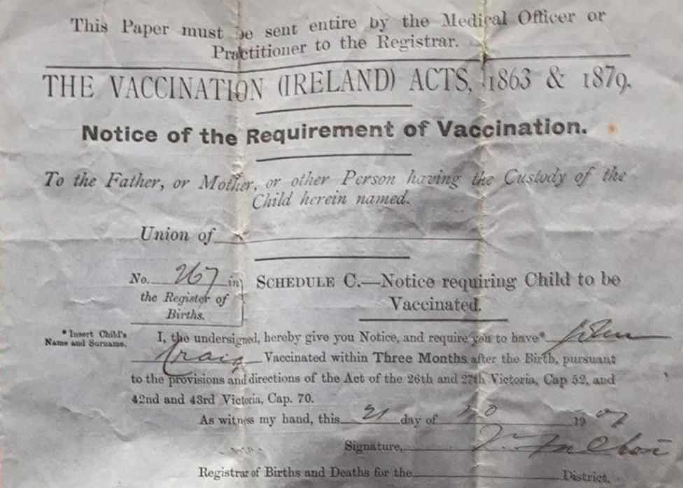A brief history of vaccination in Northern Ireland - BBC News