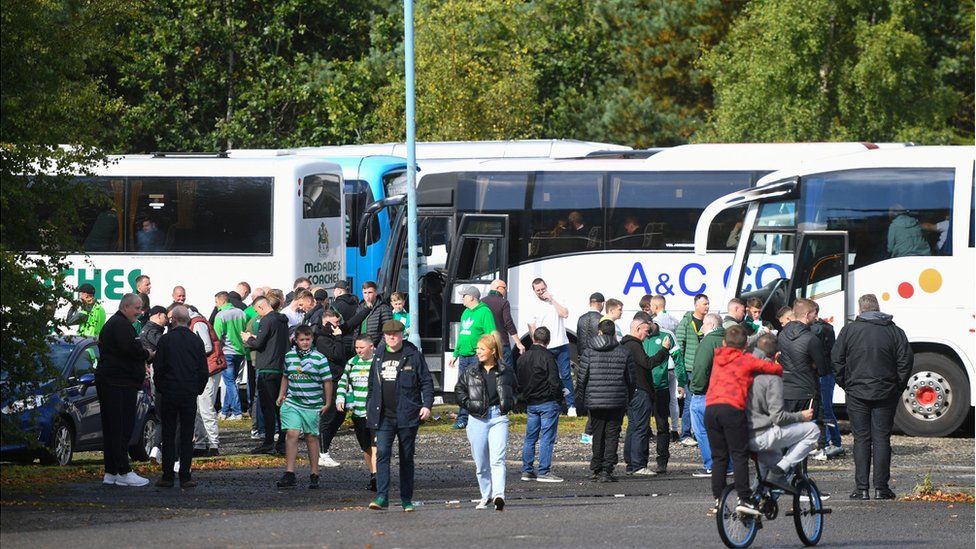 Controversial football supporter bus plan shelved - BBC News