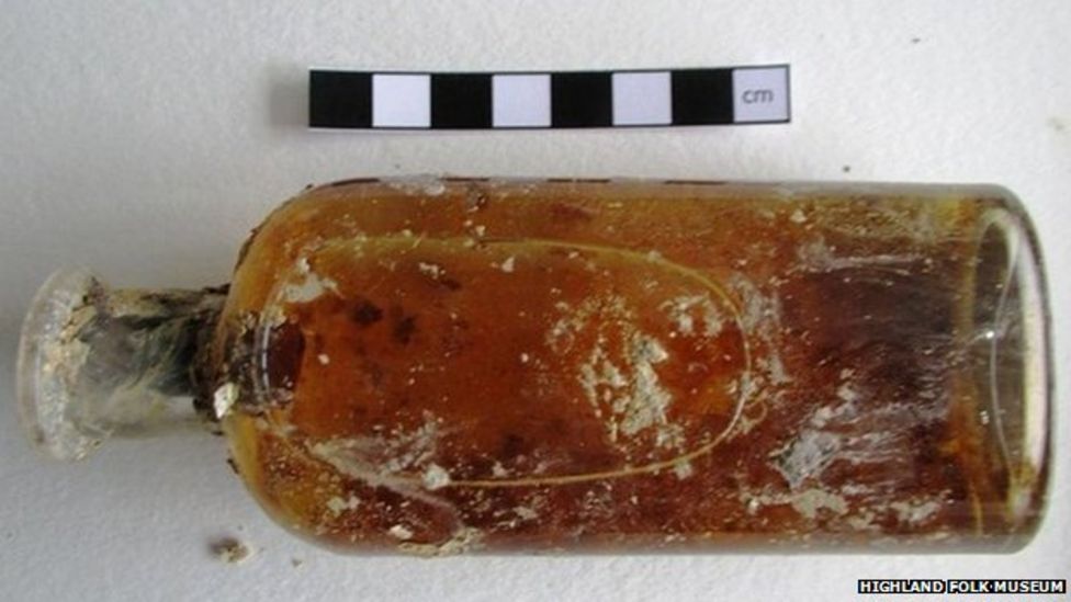 121-year-old time capsule found at bridge near Kingussie - BBC News