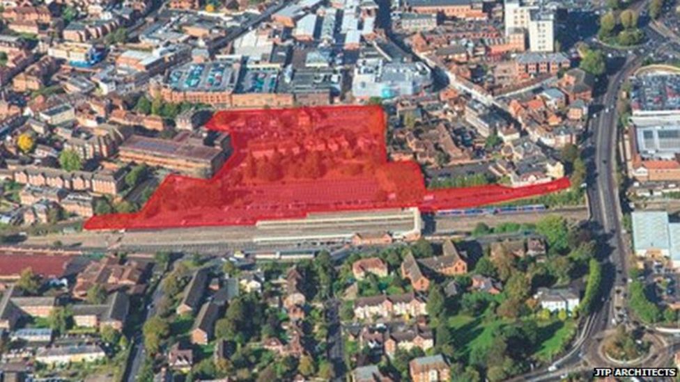 Newbury's 'urban village' plans on show - BBC News