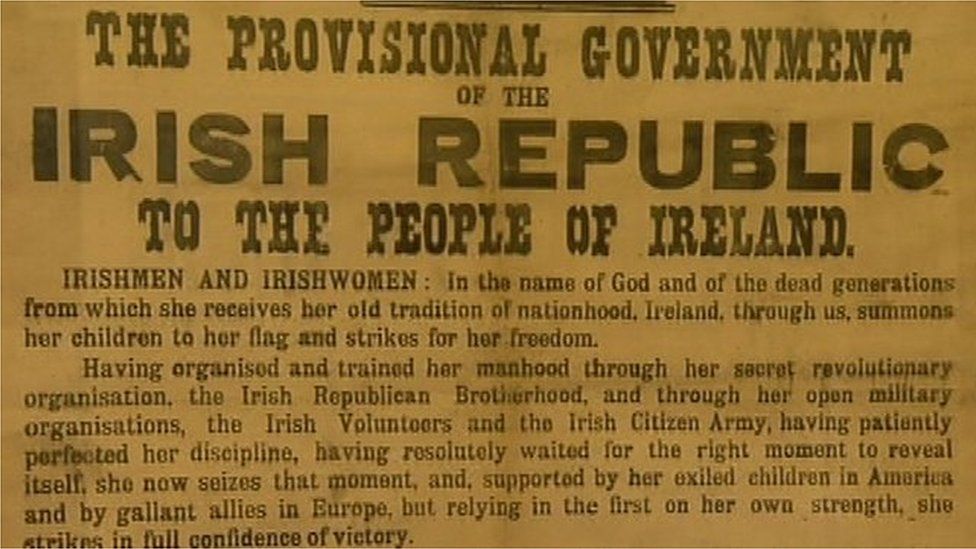 Schools in Republic of Ireland mark Proclamation of Independence - BBC News