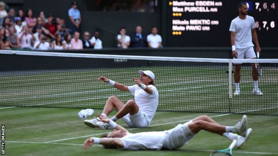 Wimbledon: Matthew Ebden and Max Purcell win men's doubles title - BBC ...
