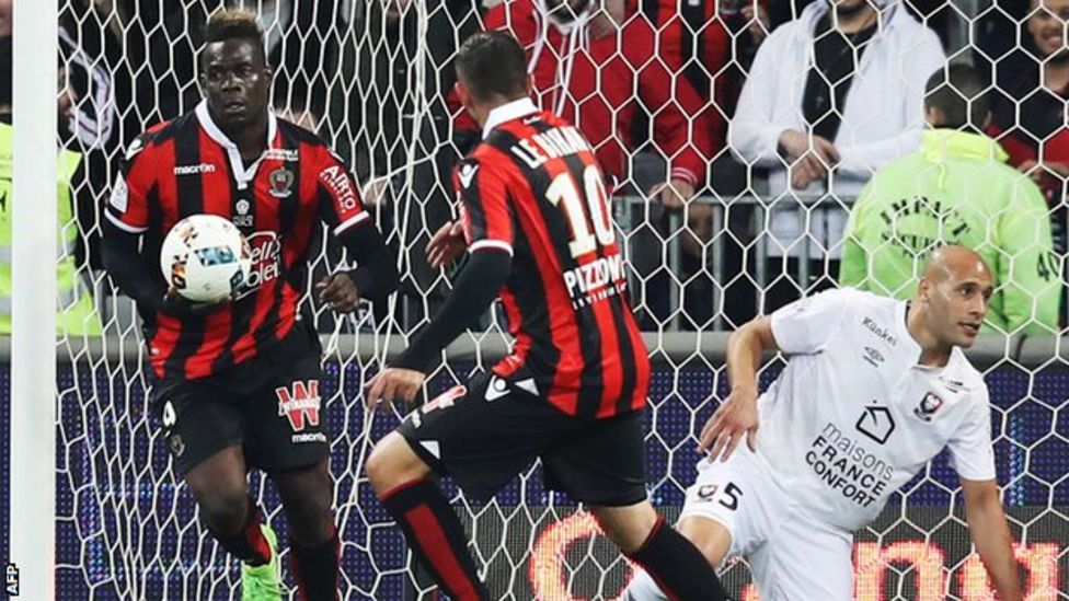 Nice 2-2 Caen - BBC Sport