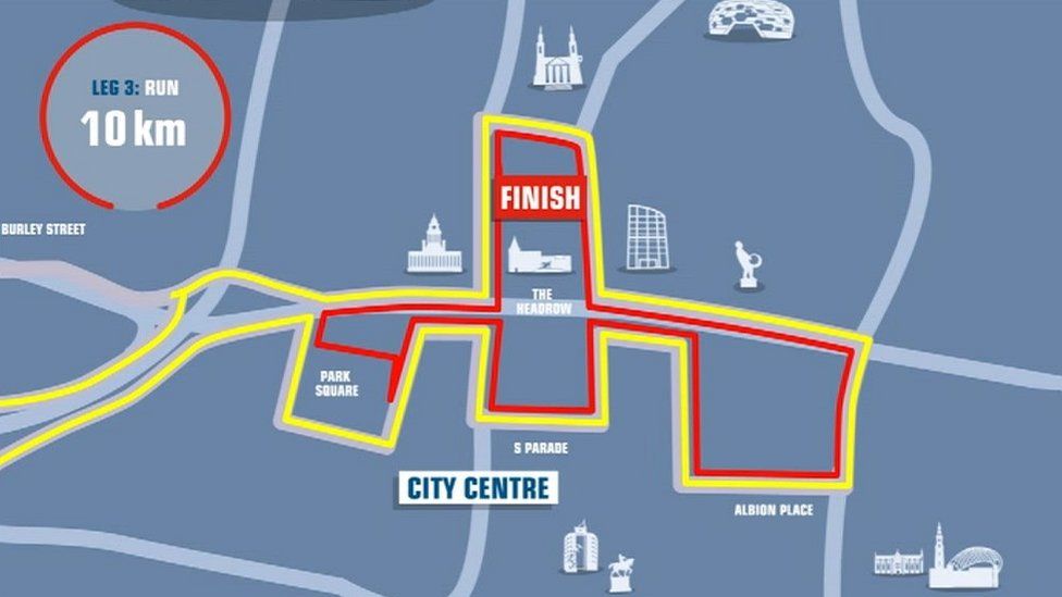 ITU World Triathlon Series: Leeds race route announced - BBC News