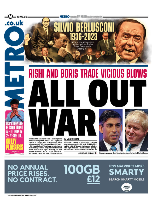 'Boris and Rishi at war' and 'Partygate report due' - BBC News