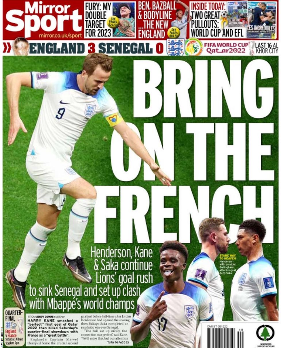 Monday's back pages - BBC Sport