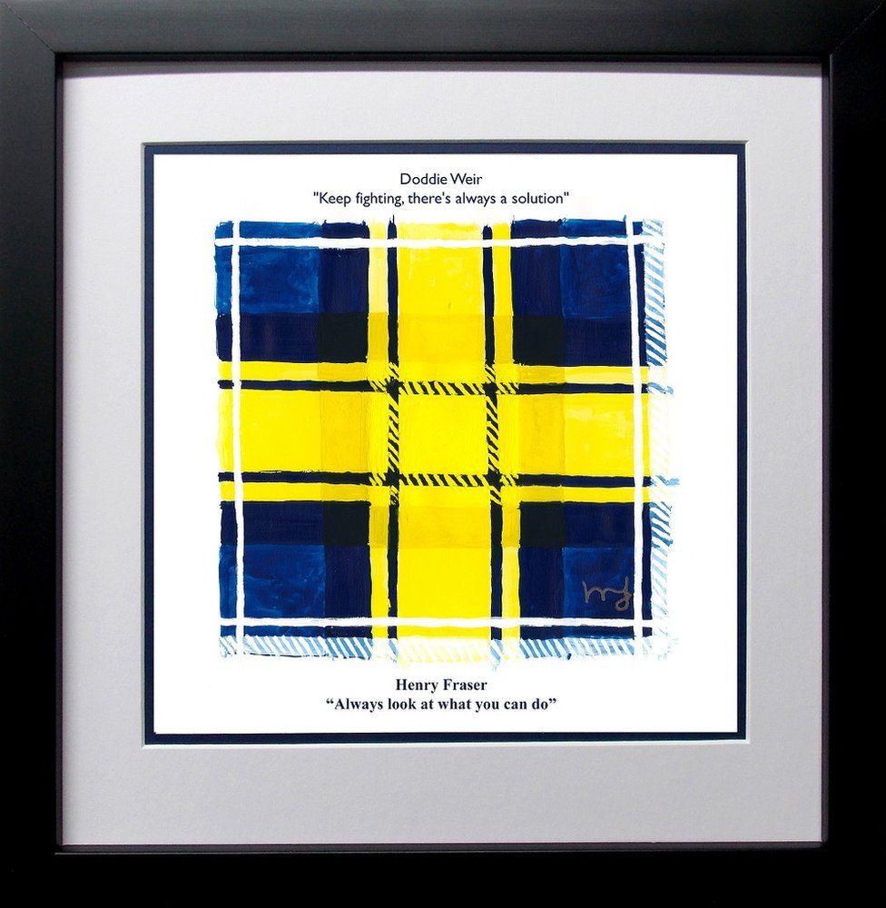 Mouth painting inspired by rugby star Doddie Weir - BBC News