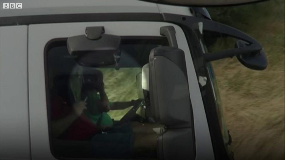 Police use unmarked HGV to catch dangerous drivers - BBC News