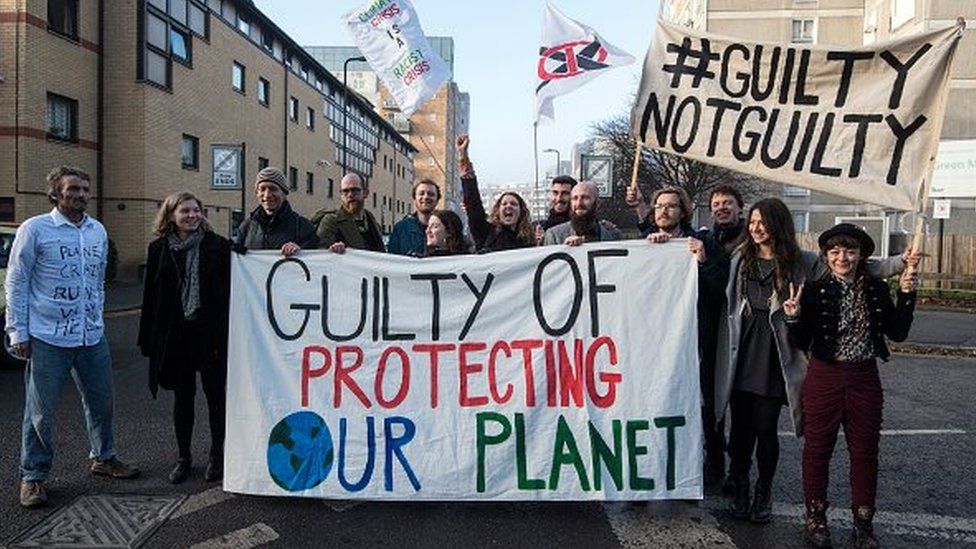 Heathrow protesters admit blocking M4 motorway - BBC News