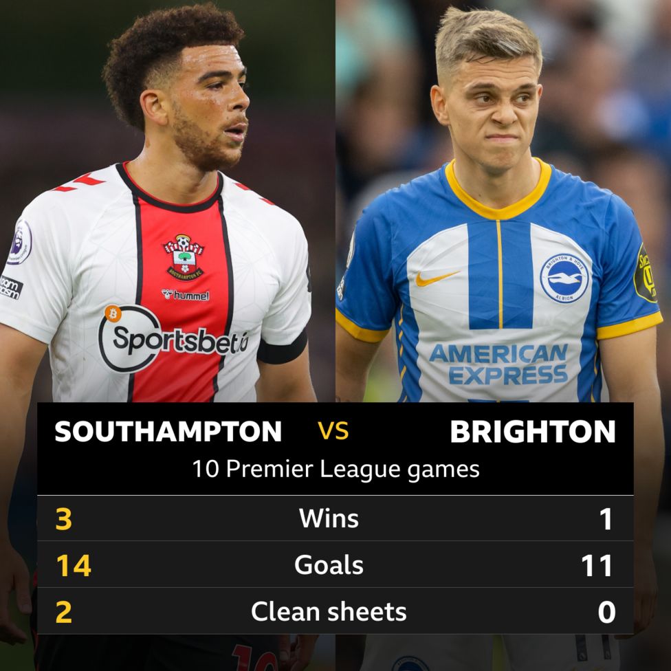 S﻿outhampton v Brighton: Head-to-head stats - BBC Sport