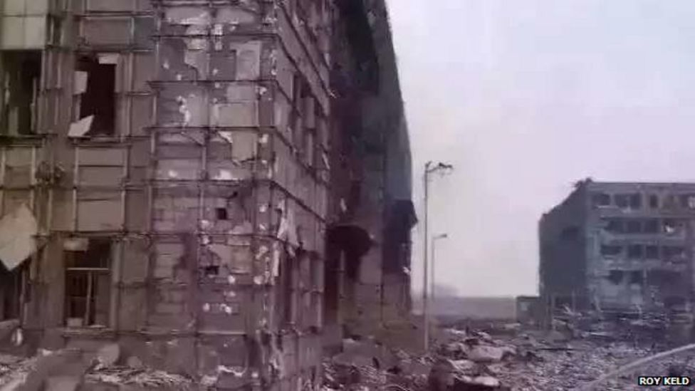 Sedgefield man Roy Keld tells of Tianjin blasts chaos - BBC News