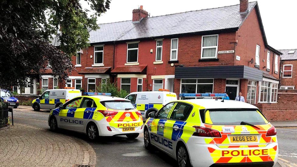 Stretford stabbing: Boy, 13, among four people arrested - BBC News
