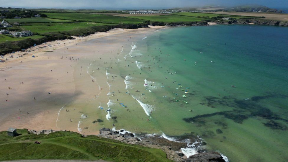 Shock after sewage releases at Cornish tourist spot Harlyn Bay - BBC News