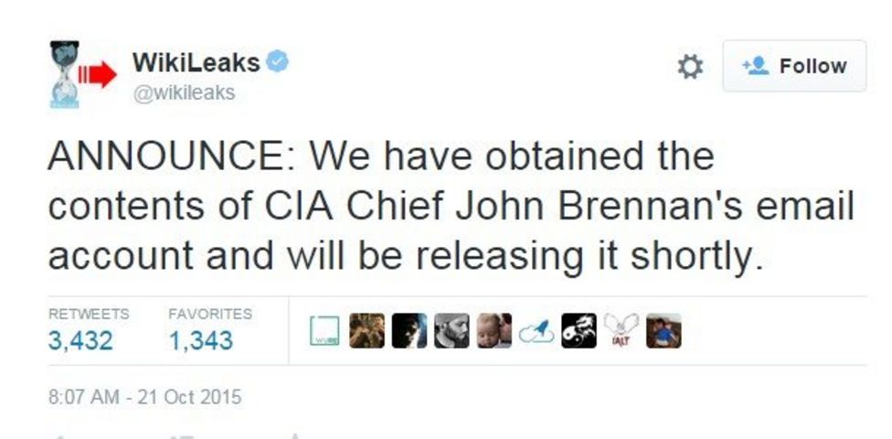 CIA: Wikileaks emails release was 'malicious crime' - BBC News