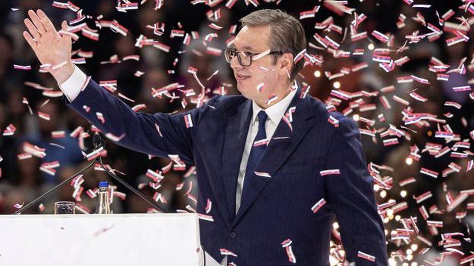 Serbia election: Vucic claims big election victory for ruling party ...