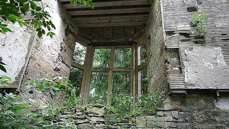 Crumbling Cavers Castle near Hawick could be restored - BBC News