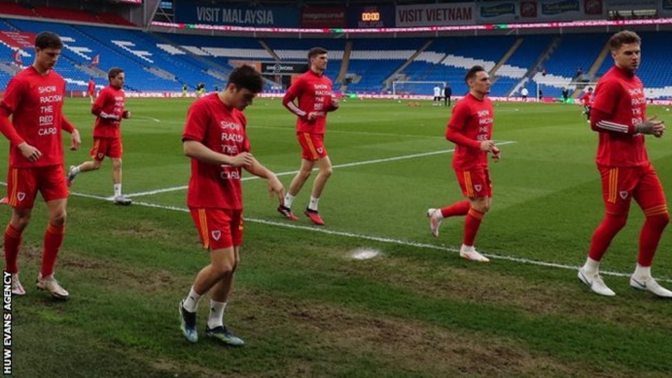 Wales players rail against racism with T-shirts ahead of Czech Republic ...