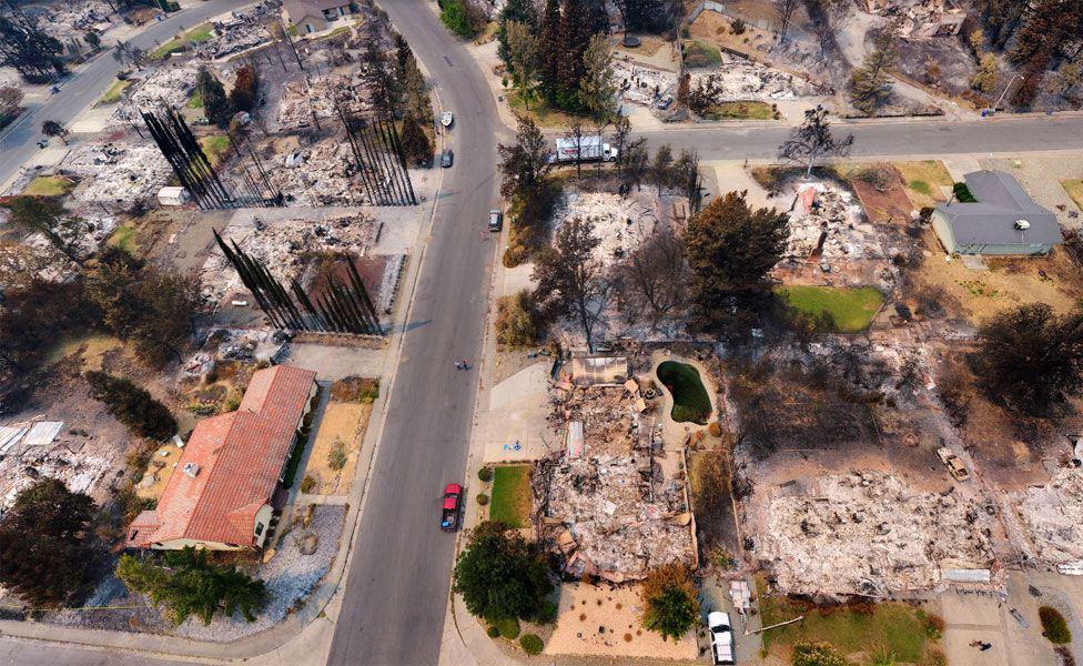 California wildfires: Eight images that reveal scale of devastation ...