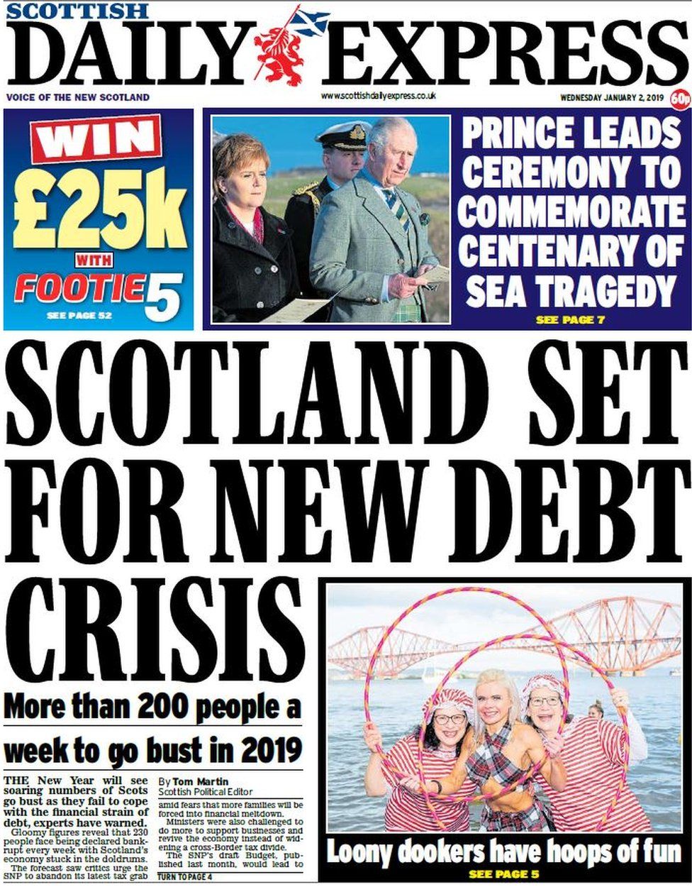 Scotland's papers: ScotRail fare rise rage and Loony Dookers - BBC News